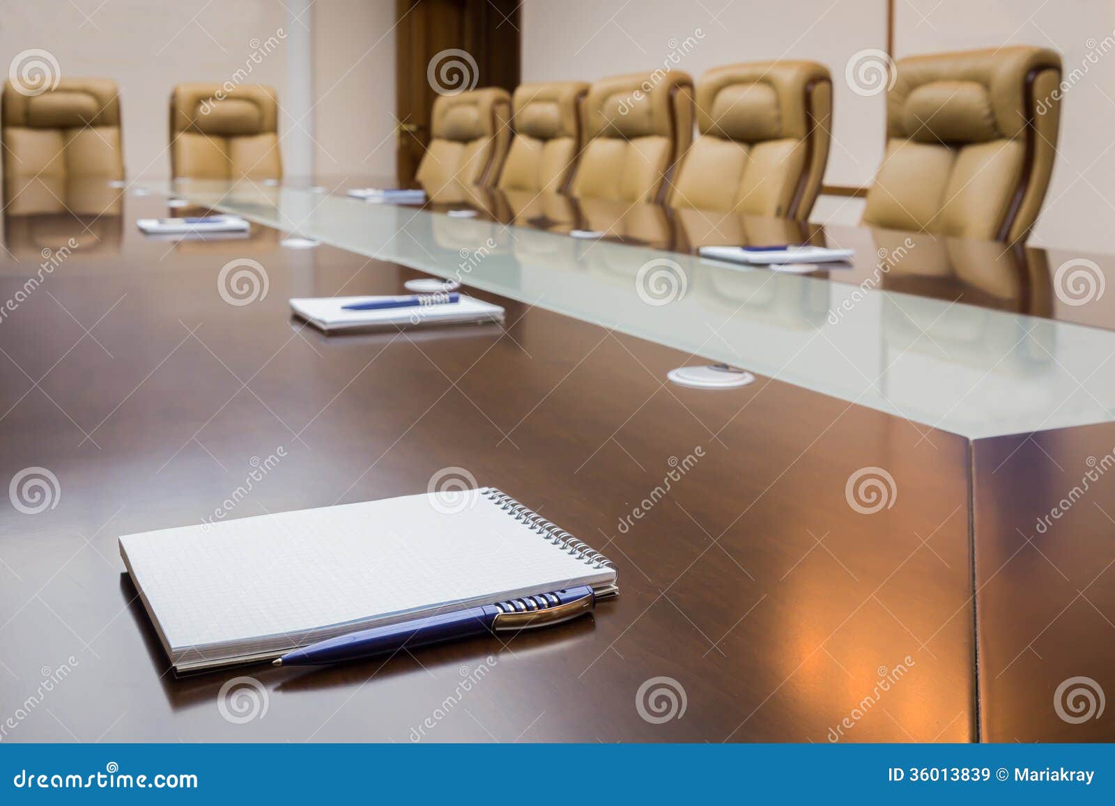 Notepad on a table stock image. Image of conferenceroom - 36013839