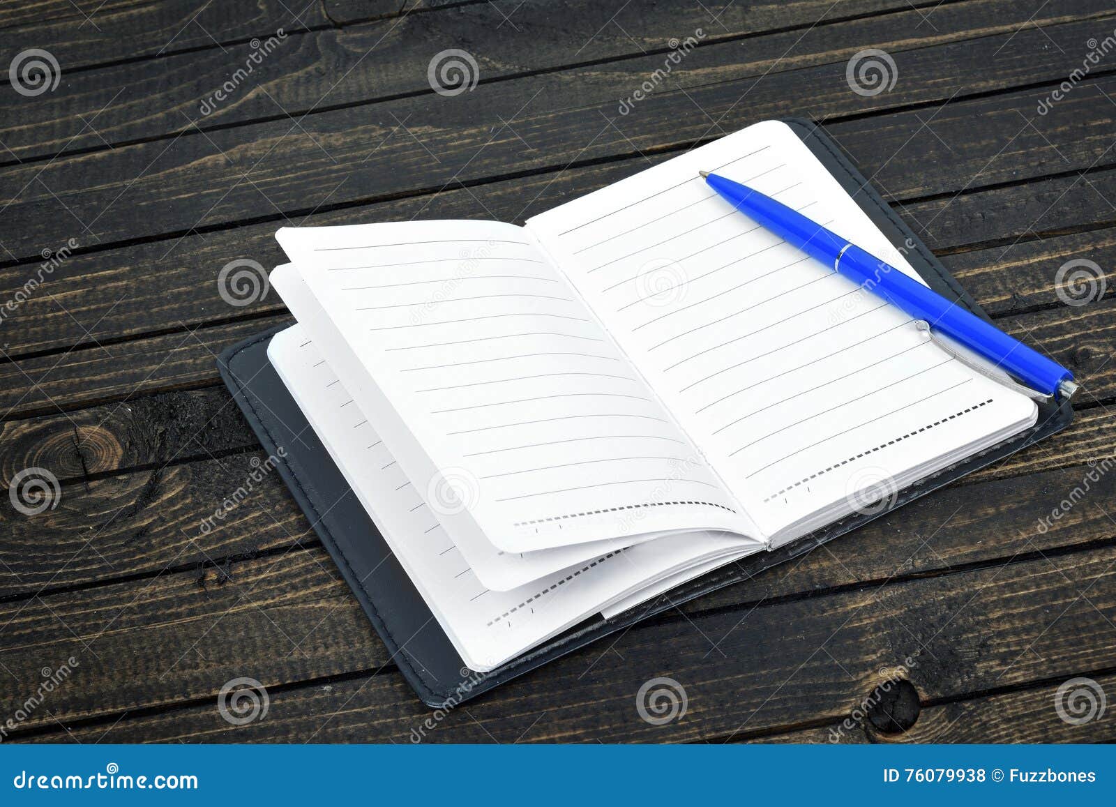 Notepad on table stock photo. Image of open, clean, office - 76079938
