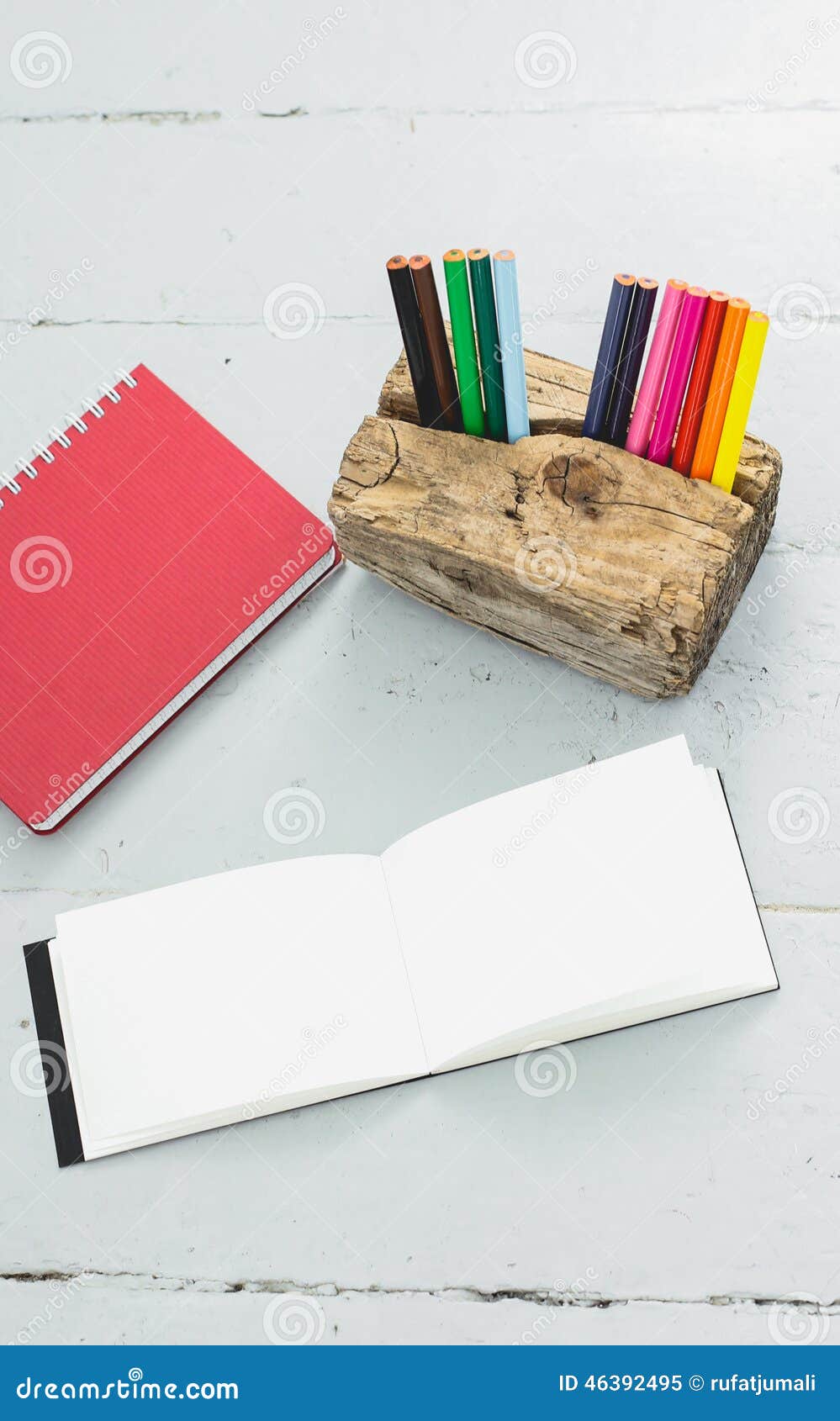 Notepad on the table stock image. Image of document, academy - 46392495