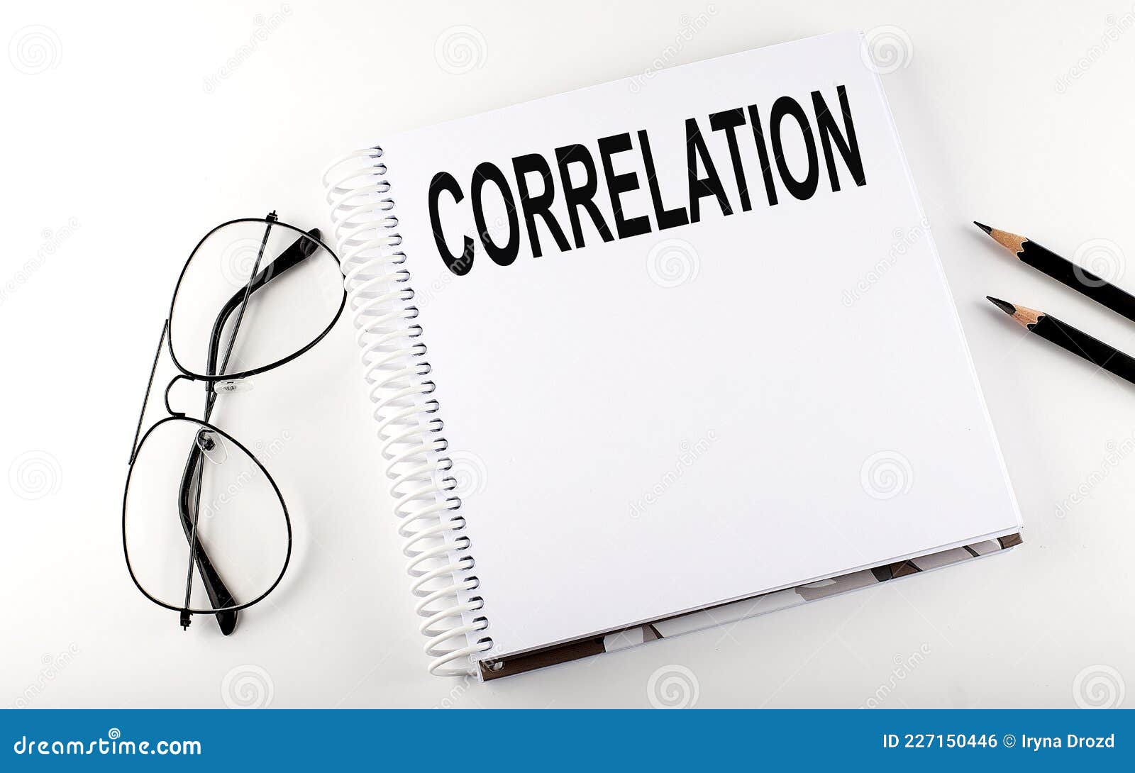 Text CORRELATION COEFFICIENT On Office Desk Table With Keyboard ...