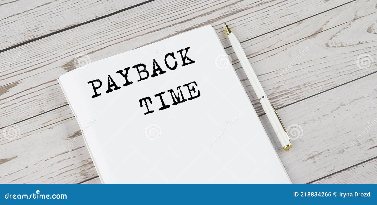 Payback Time Symbol. Concept Words Payback Time On Wooden Stick ...
