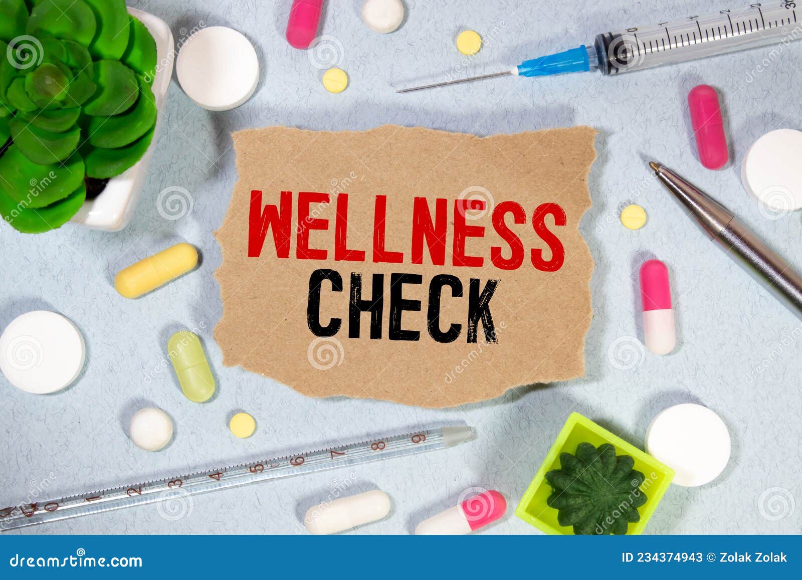 Notepad with Text WELLNESS CHECK and Stethoscope. Medical Concept Stock ...