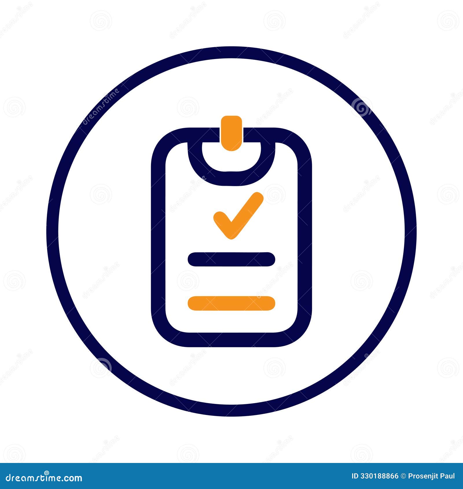 Notepad, Tick, Report, Checklist, Report Icon Vector Illustration ...