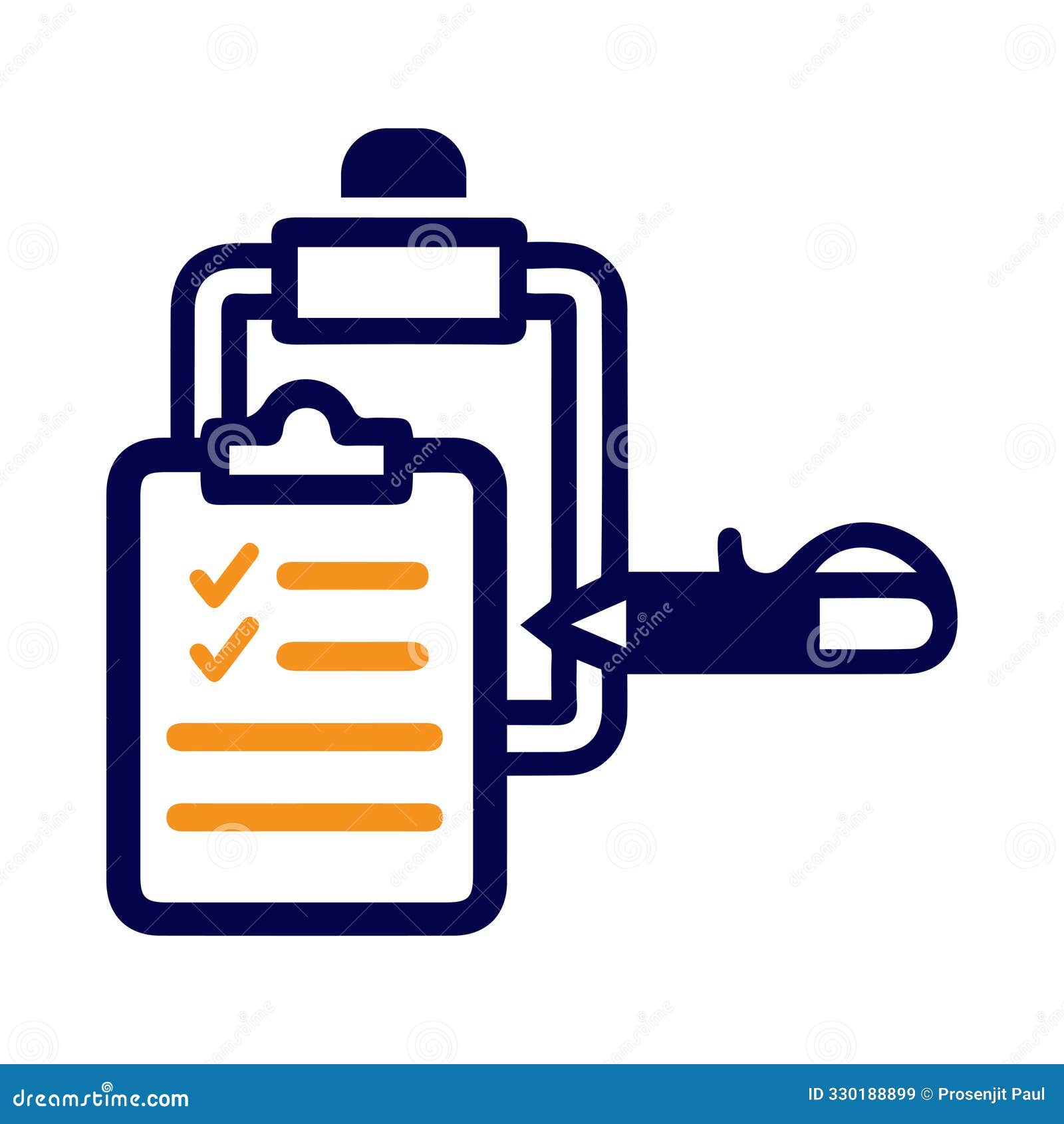 Notepad, Tick, Report, Checklist, Report Icon Vector Illustration ...