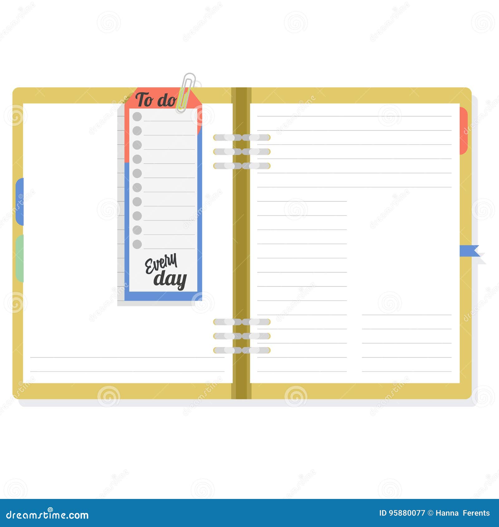 Notepad with To Do List. To Note the Important Stock Vector ...