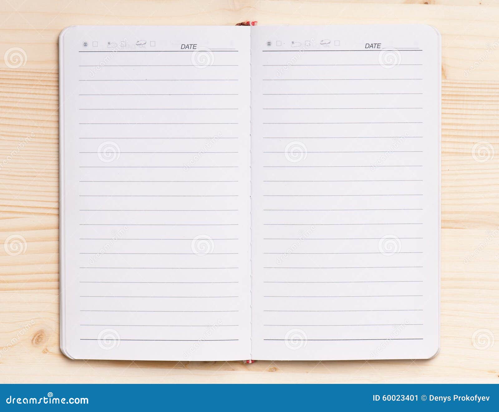 Notepad - top view stock image. Image of blank, empty - 60023401