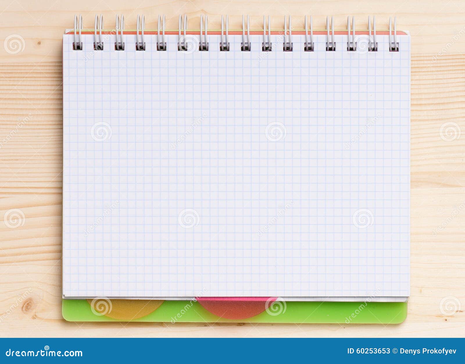 Notepad - top view stock image. Image of colorful, color - 60253653