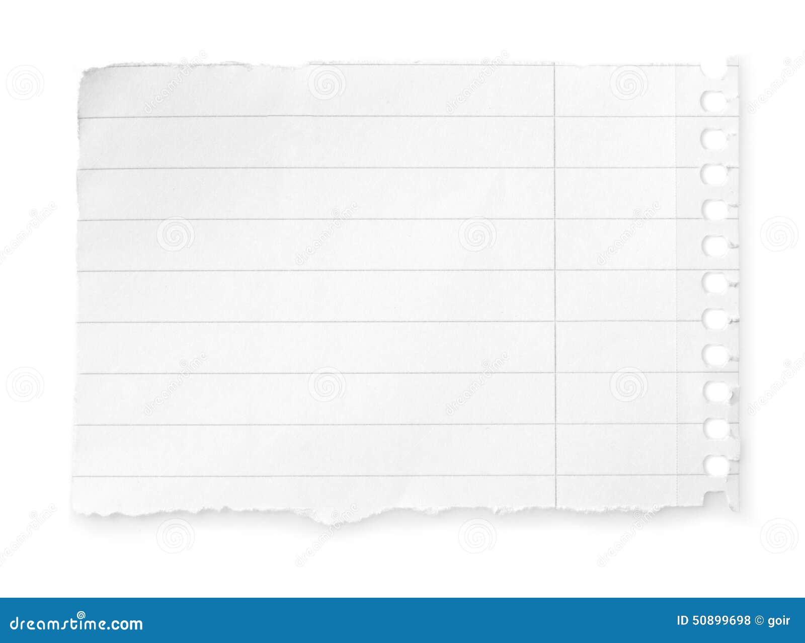 Notepad torn page stock photo. Image of page, marketing - 50899698