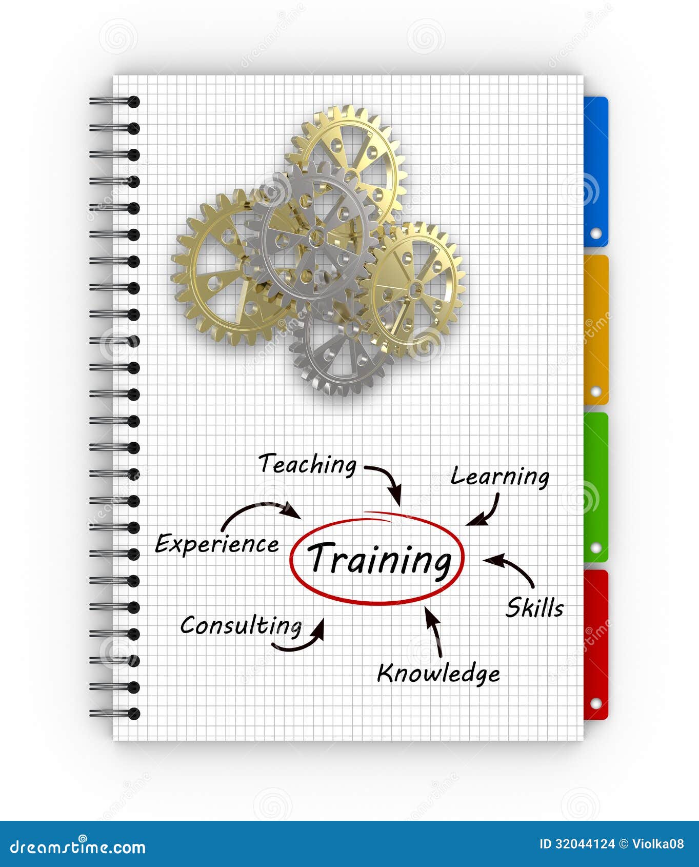 Notepad training concept stock illustration. Illustration of motivation ...