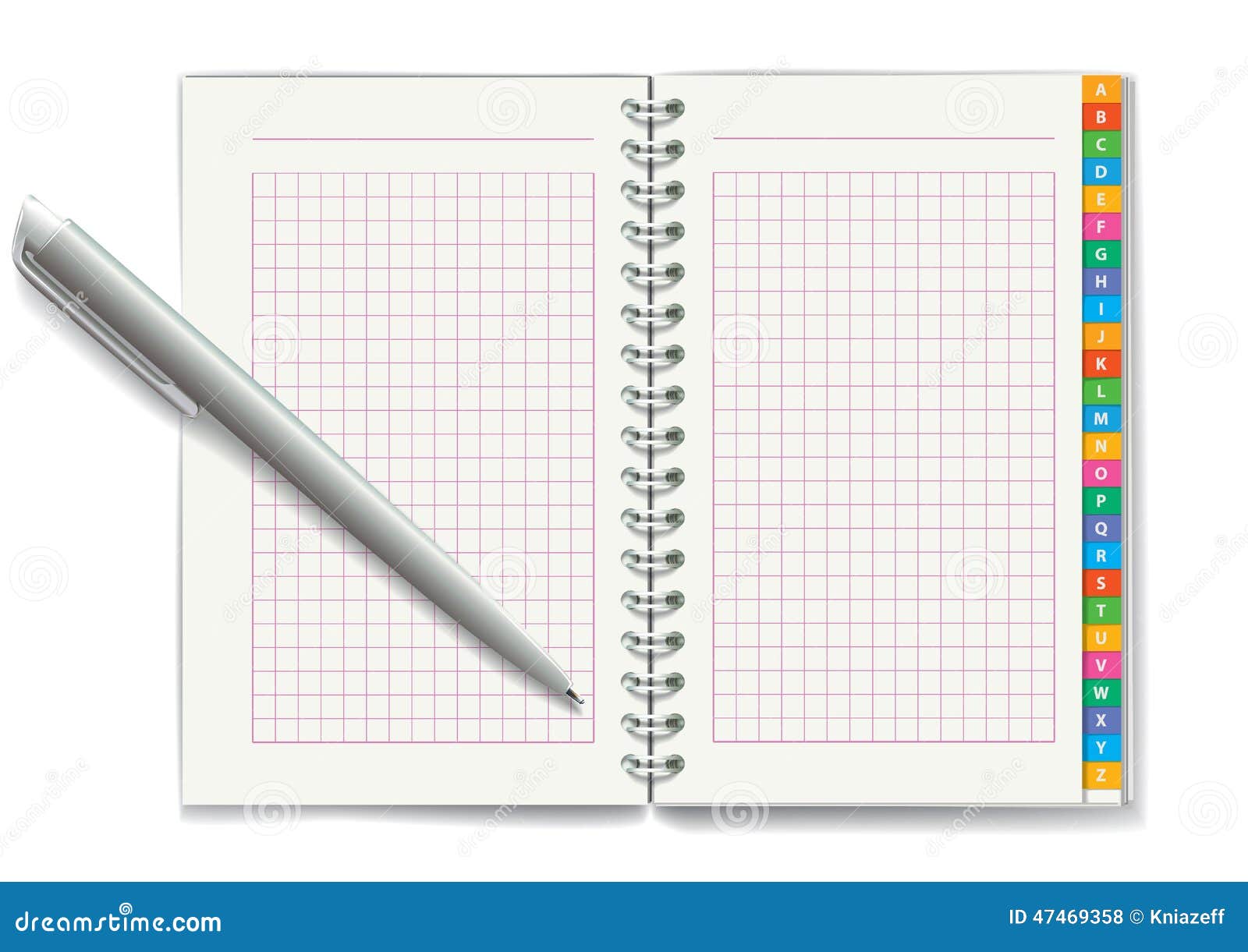 Notepad. Vector Illustration Stock Vector - Illustration of notebook ...