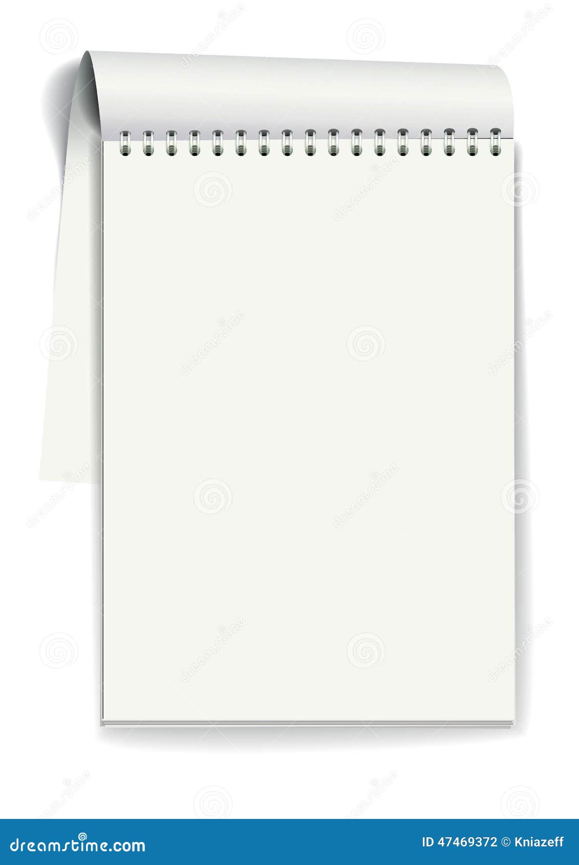 Notepad. Vector Illustration Stock Vector - Illustration of sketchpad ...
