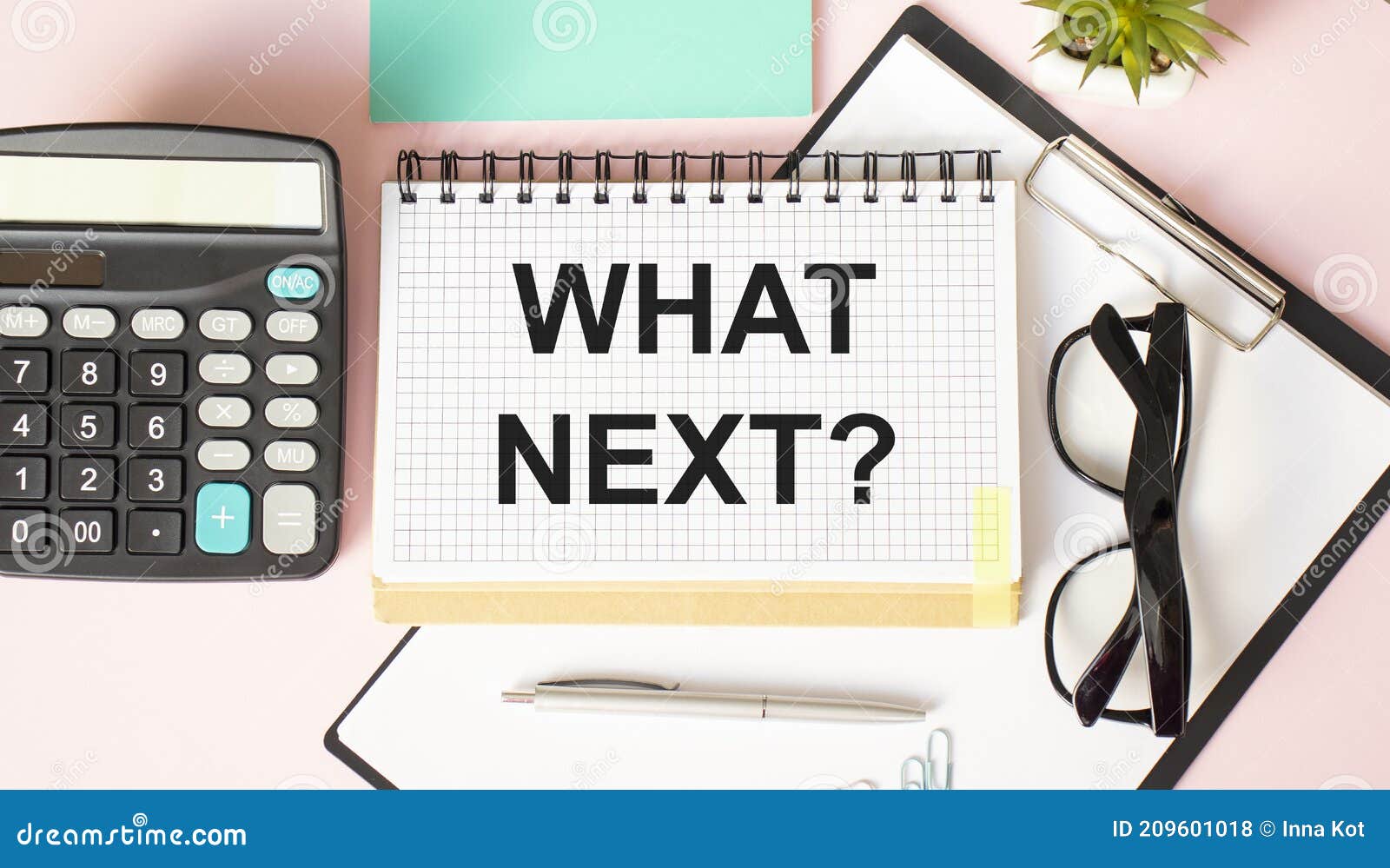 Notepad with WHAT NEXT Text on the Office Stock Photo - Image of paper ...