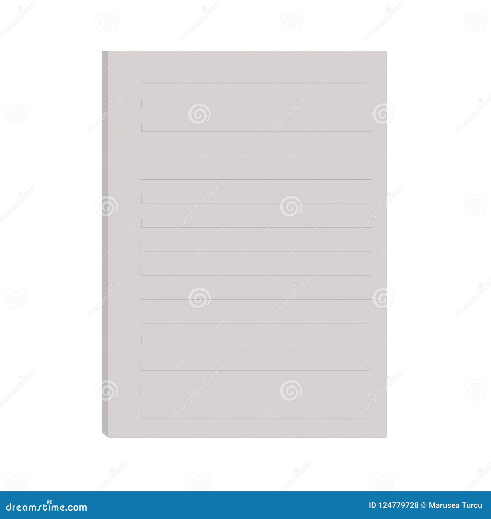 Notepad on White Background Stock Photo - Image of clipboard ...