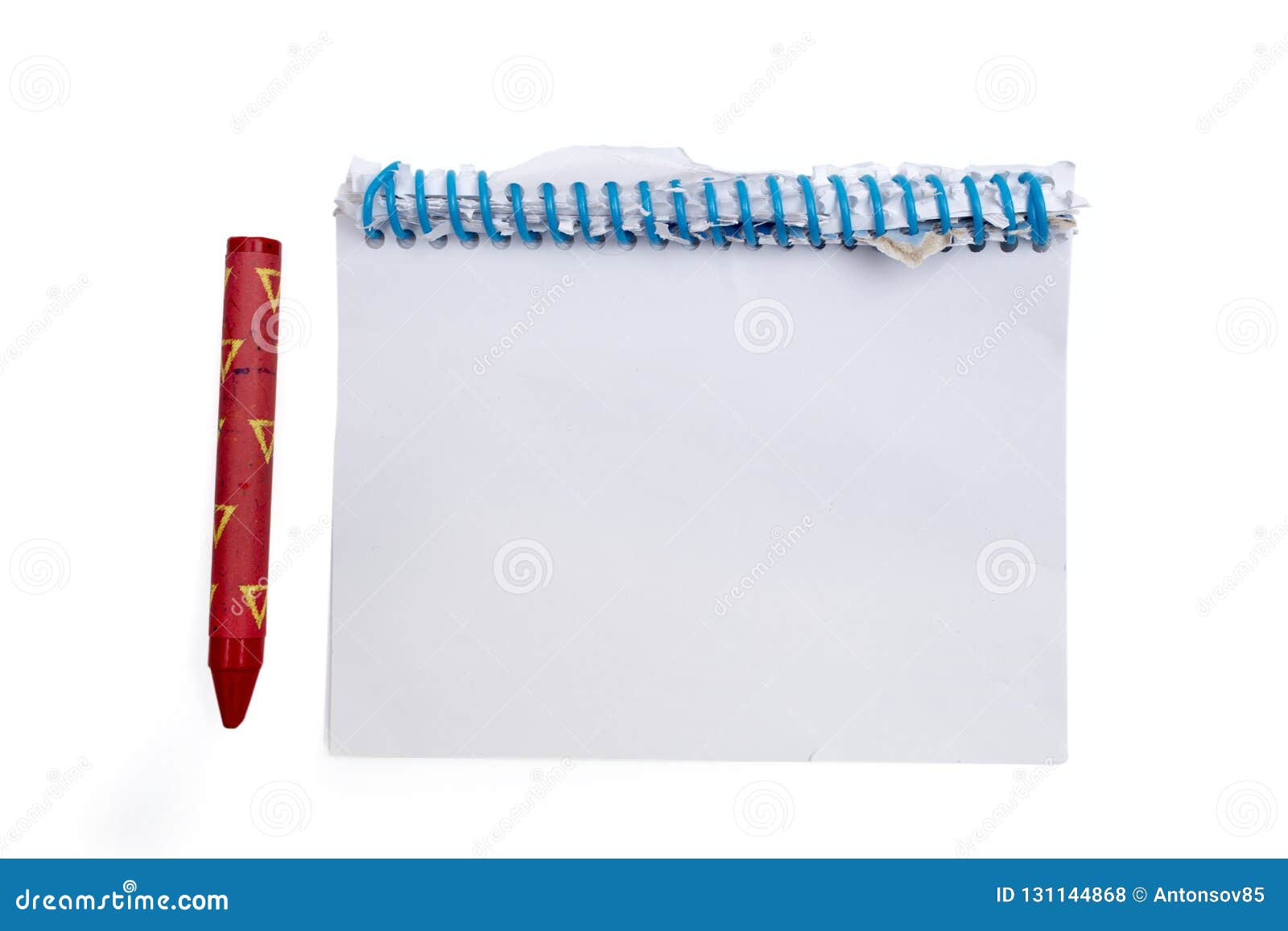 Notepad on the White Background Stock Photo - Image of table, paper ...