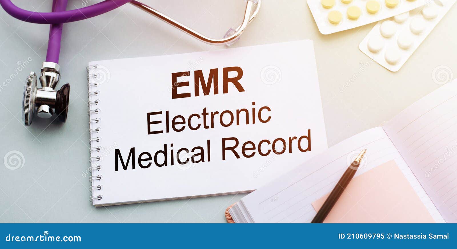Notepad with Word, Electronic Medical Record, Concept Stock Image ...