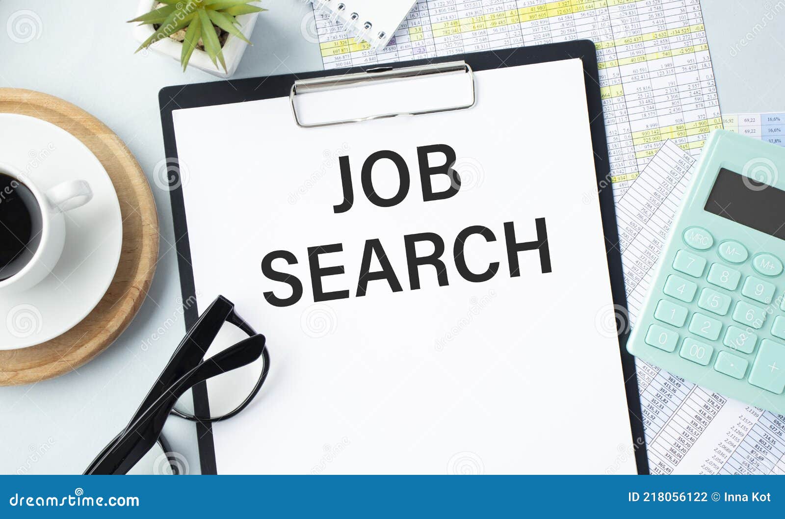 Words Job Search Text on Notepad, Business Concept Stock Photo - Image ...