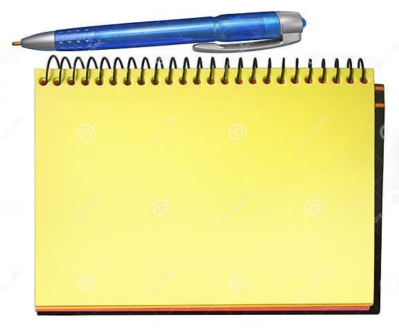 Notepad yellow stock image. Image of desktop, write, office - 16265841