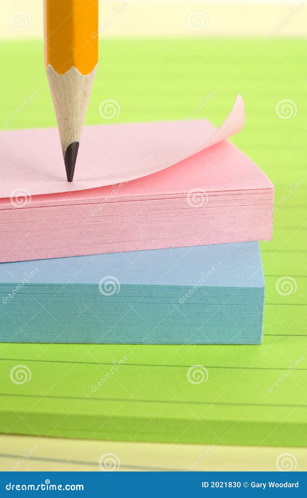 Notepads with Pencil. stock photo. Image of notepad, note - 2021830