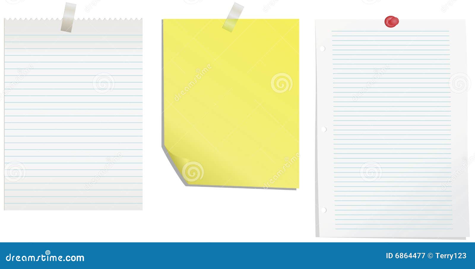 Notepaper Cartoon Vector | CartoonDealer.com #32588945