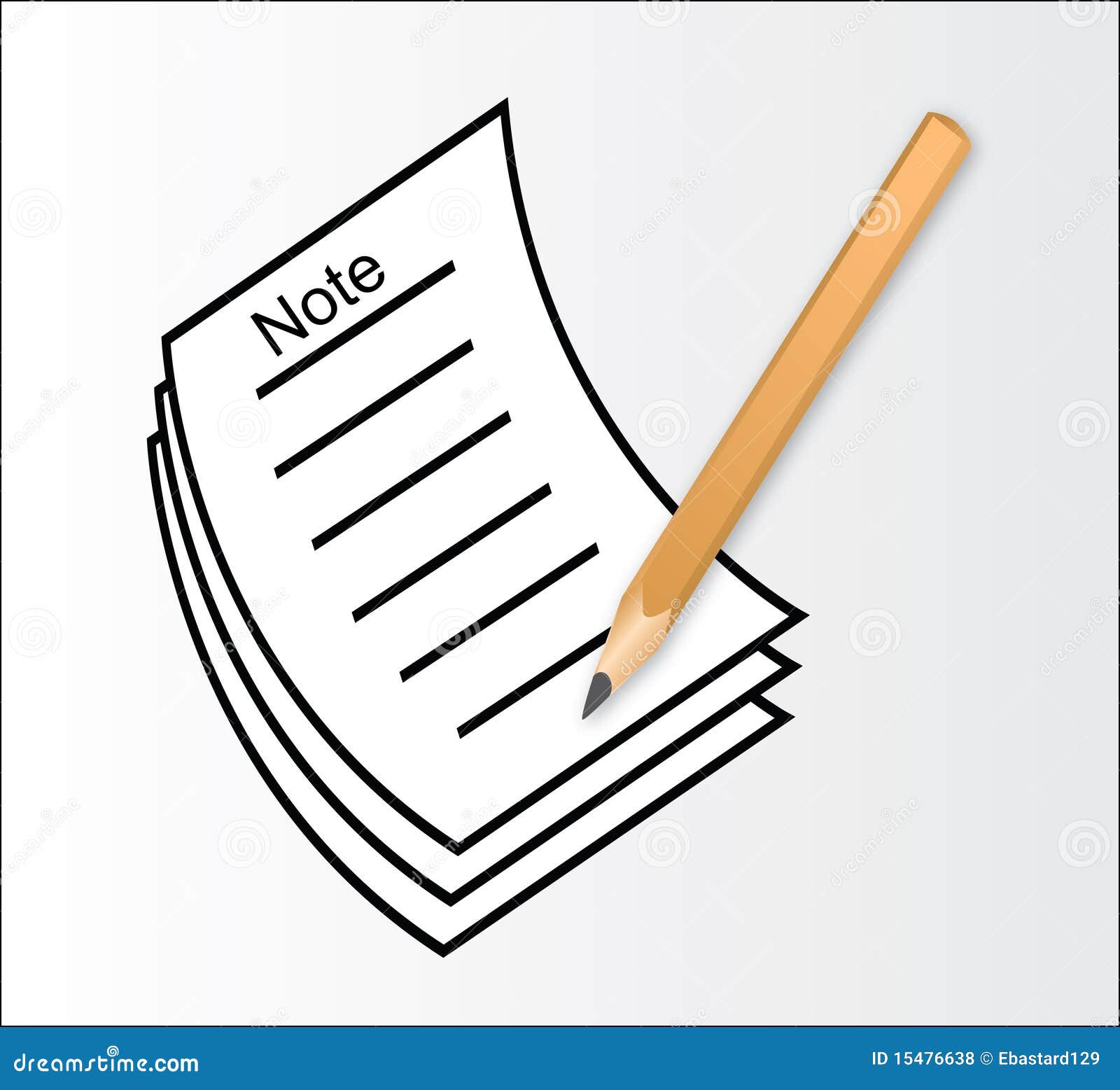 Notes illustration de vecteur. Illustration du auteur - 15476638