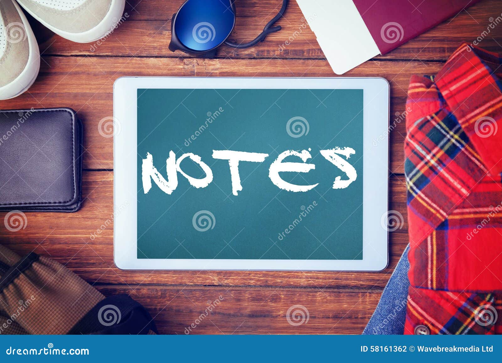 Word Notes On Keyboard Background Stock Photo | CartoonDealer.com ...