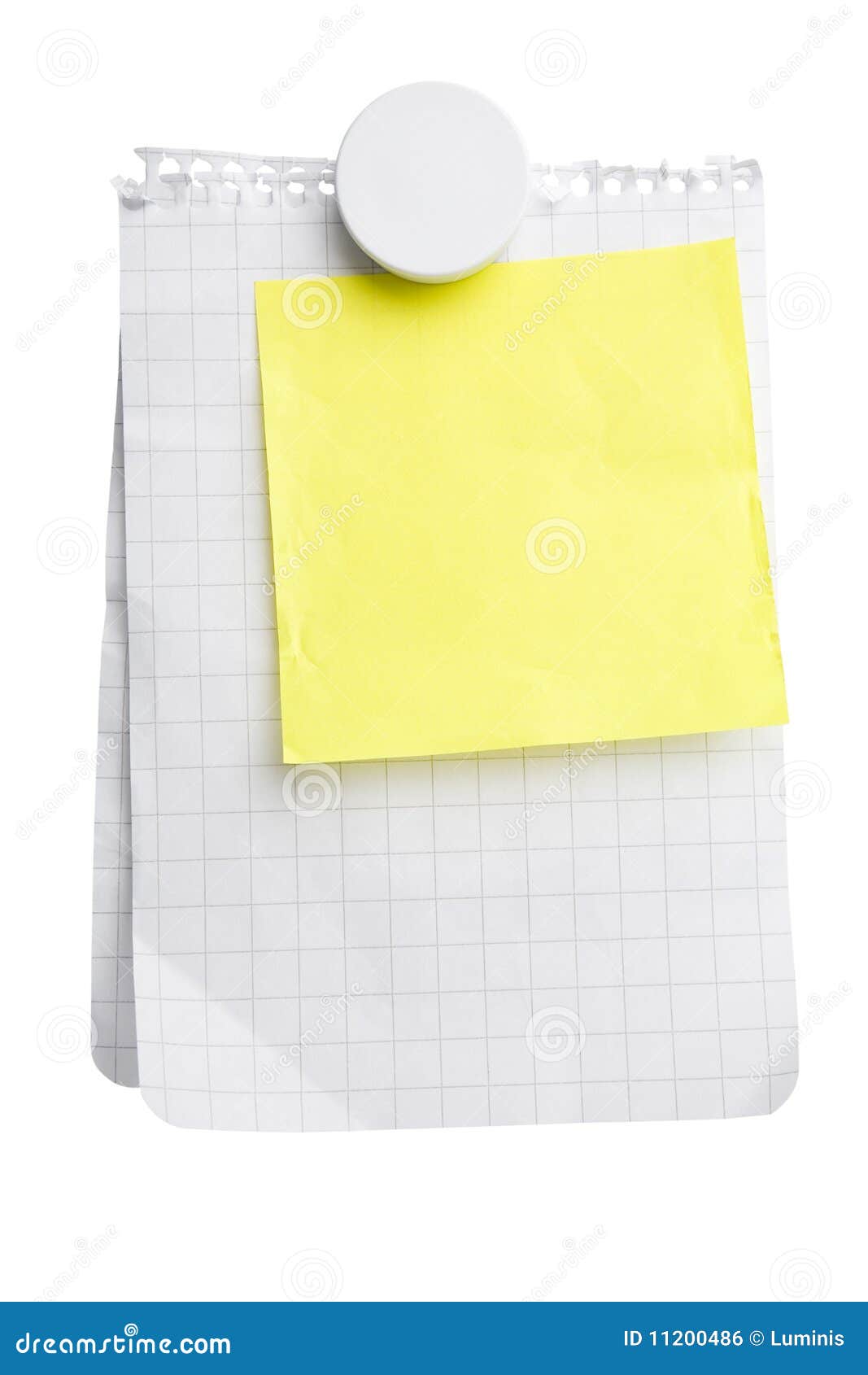 Notes Attached with Magnet stock photo. Image of notice - 11200486