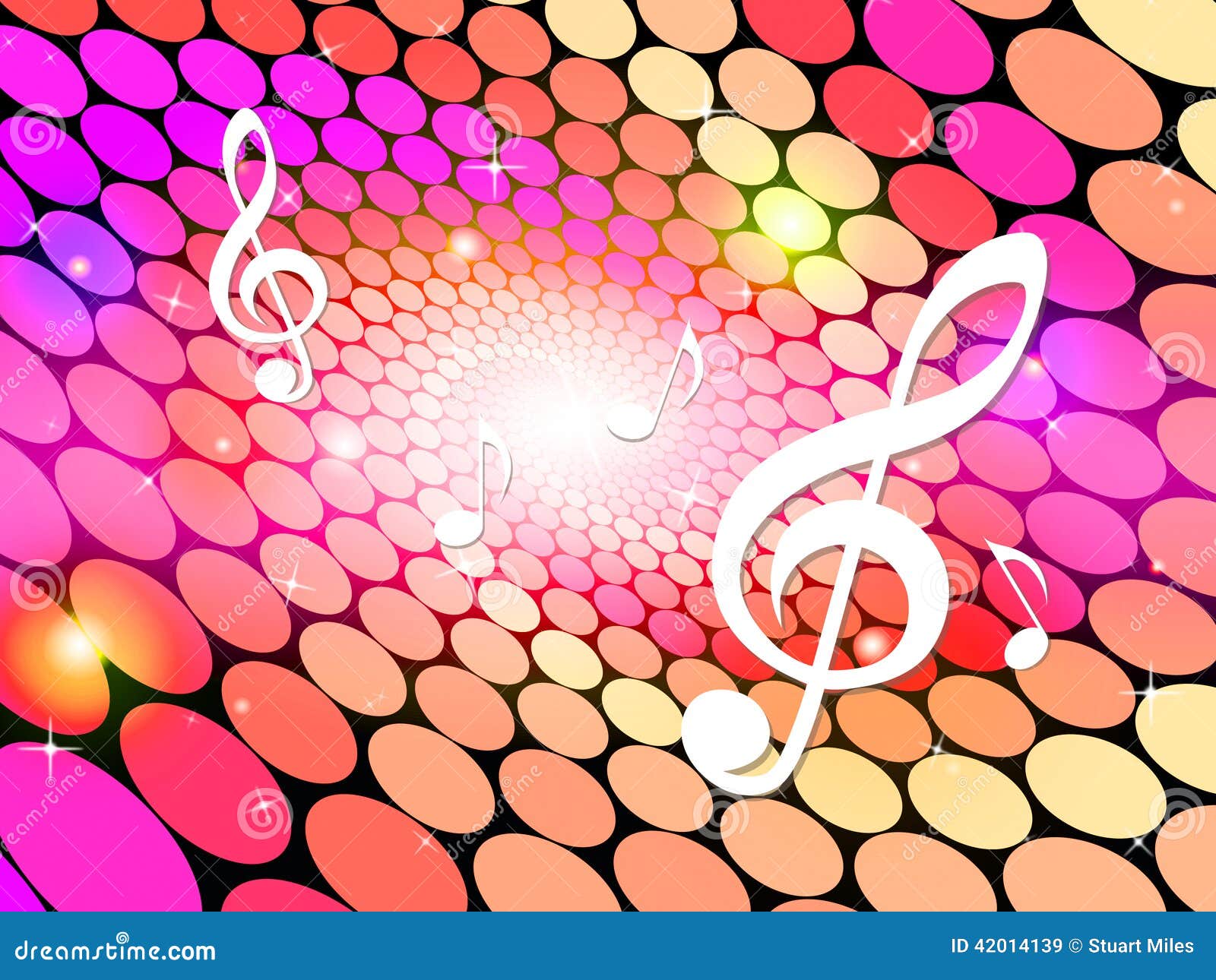 Notes Background Means Sheet Music and Backdrop Stock Illustration ...