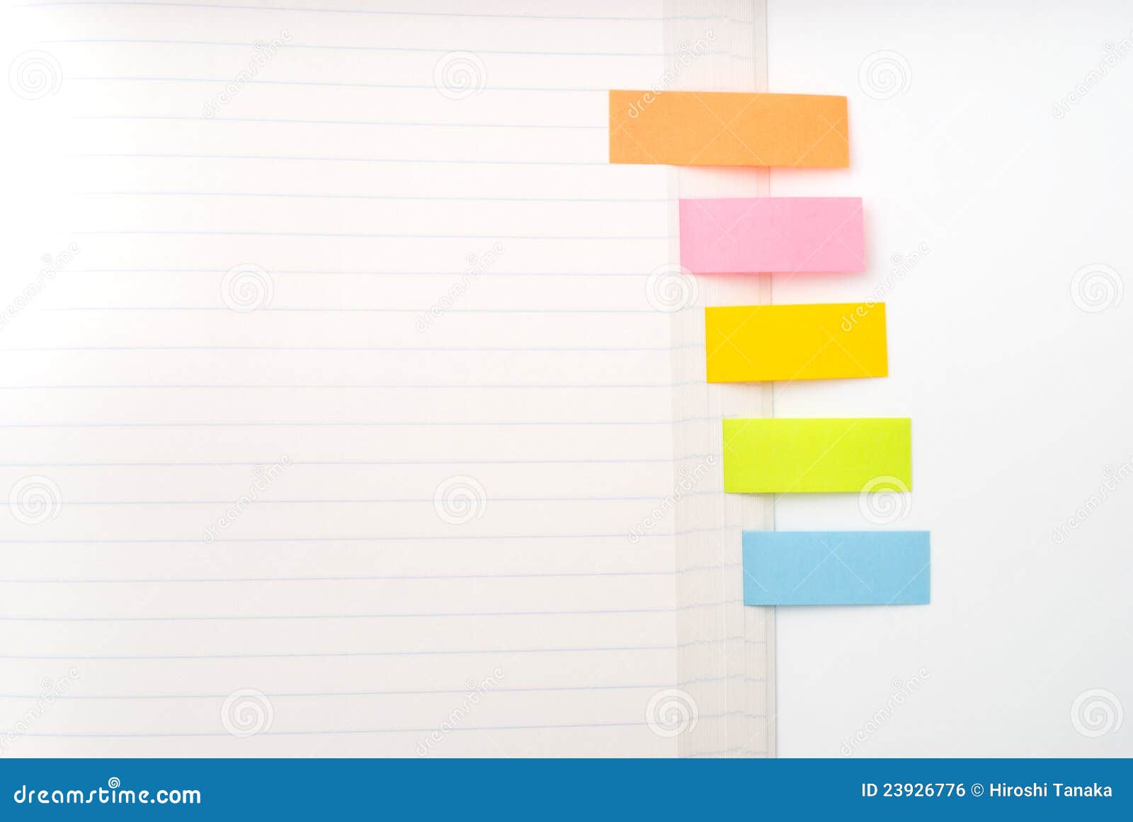 Notes collantes photo stock. Image du papeterie, marchandises - 23926776