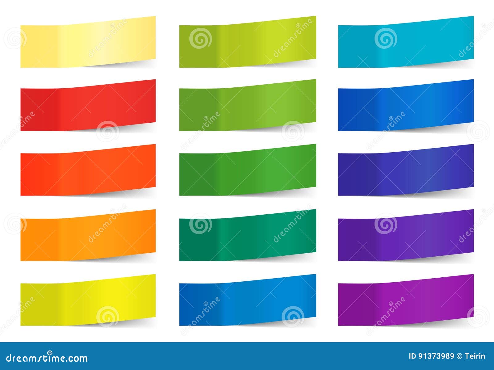 Notes Collantes De Vecteur D'isolement Sur Le Blanc Illustration de ...