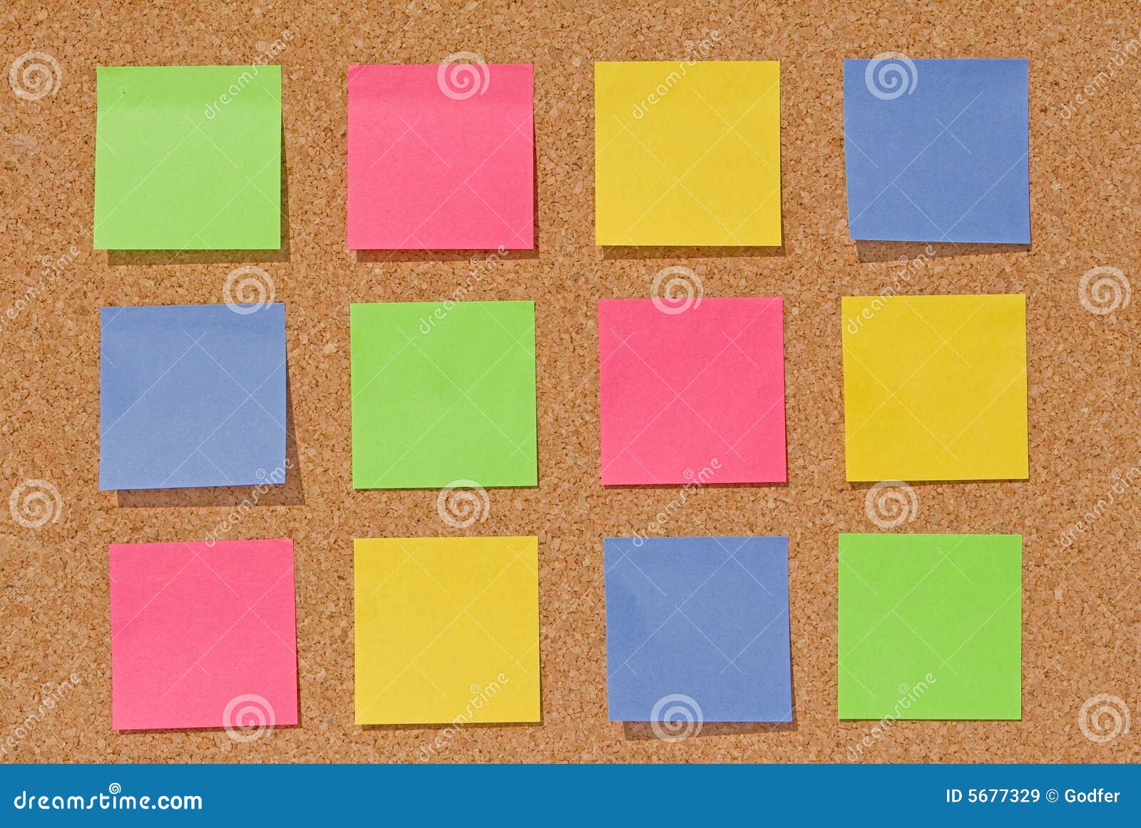 Notes on cork board stock image. Image of office, message - 5677329