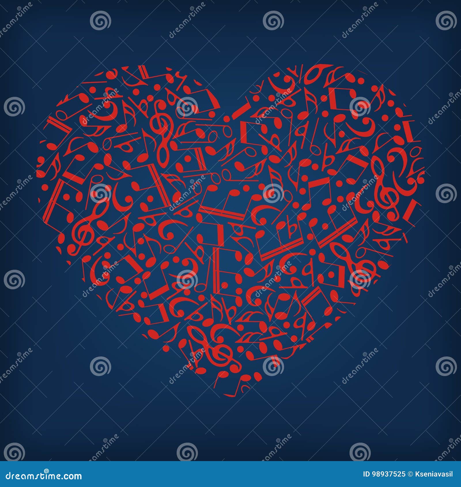 Notes de coeur de logo illustration stock. Illustration du anniversaire ...