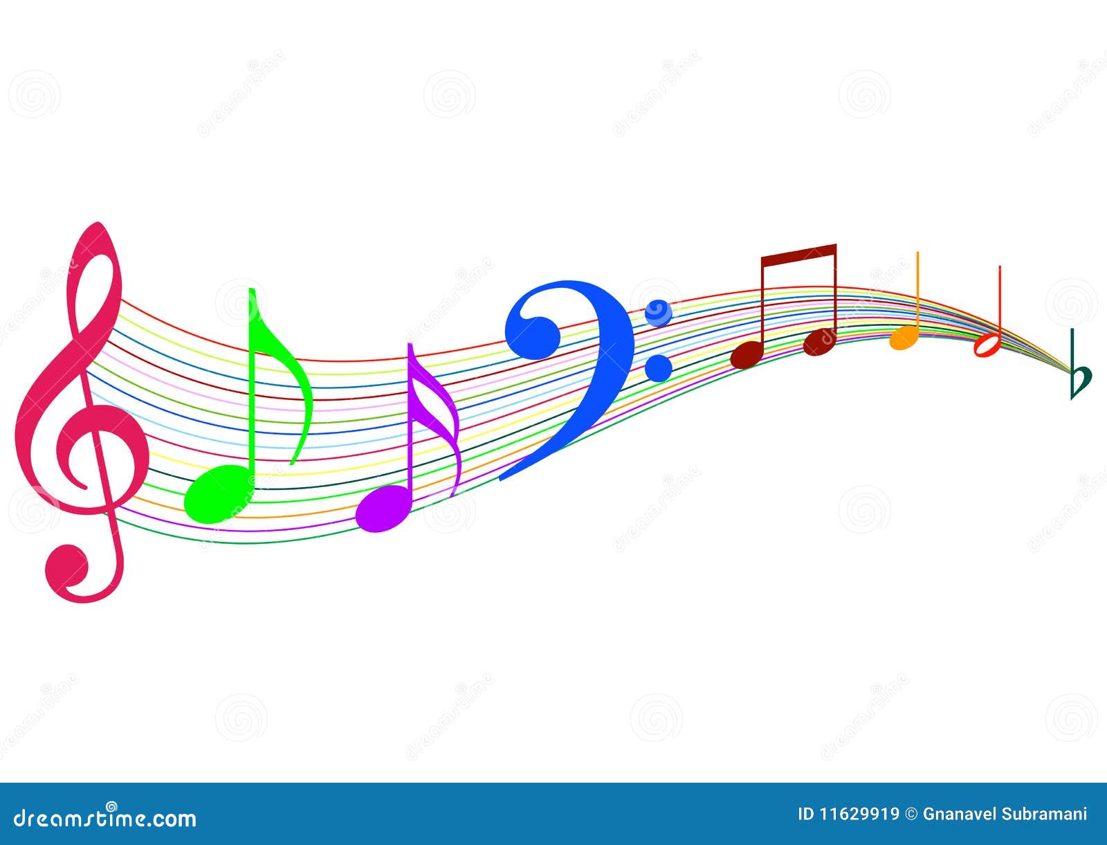 Notes de musique illustration stock. Illustration du piano - 11629919
