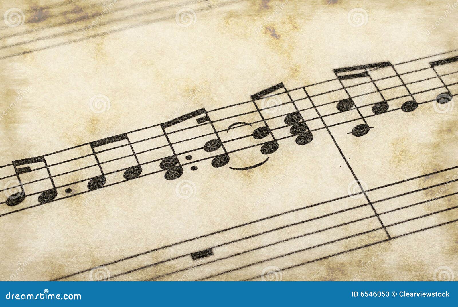 Notes de musique image stock. Image du classique, feuille - 6546053