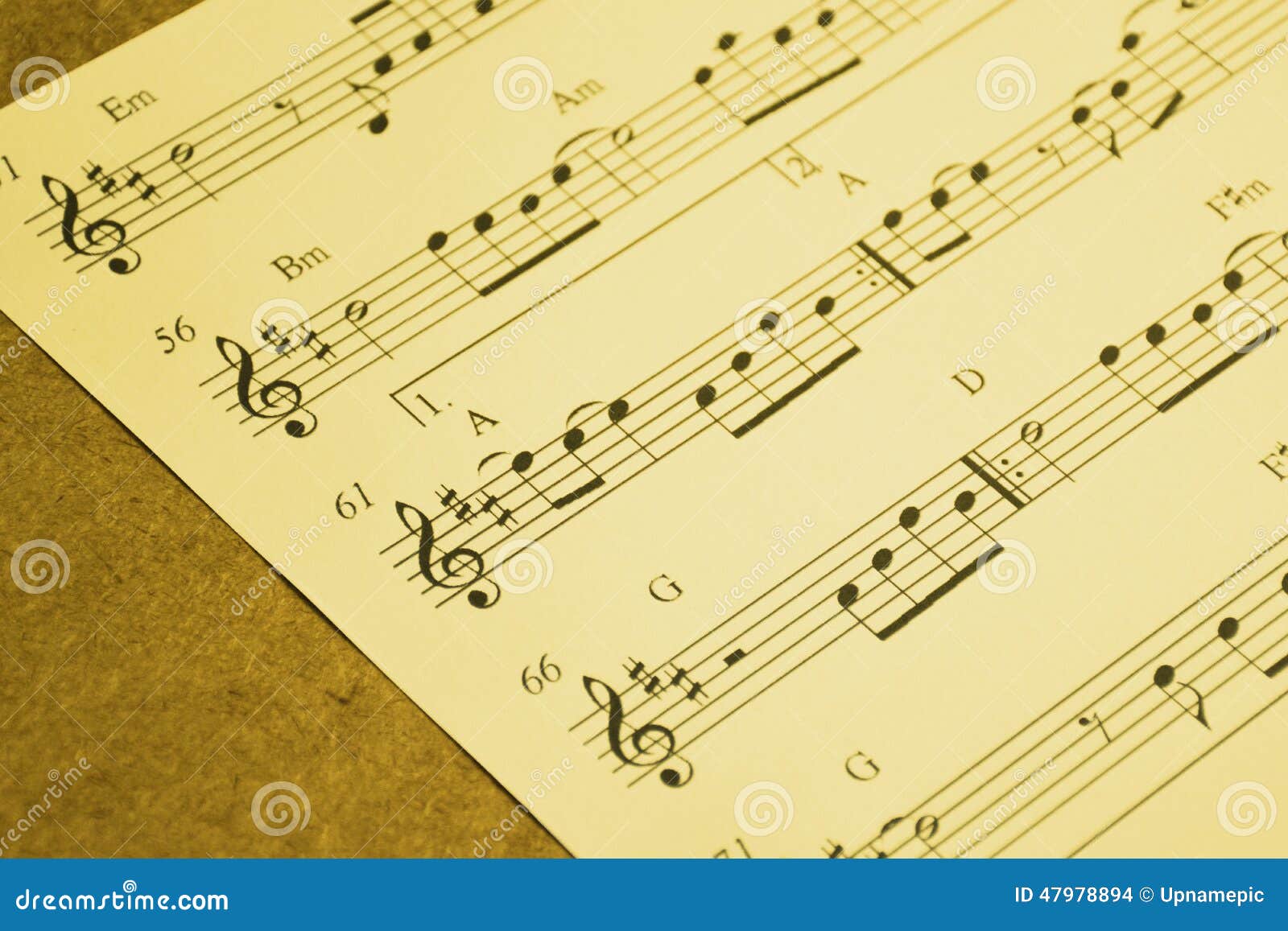 Notes De Musique, Feuille De Musique Photo stock - Image du ...