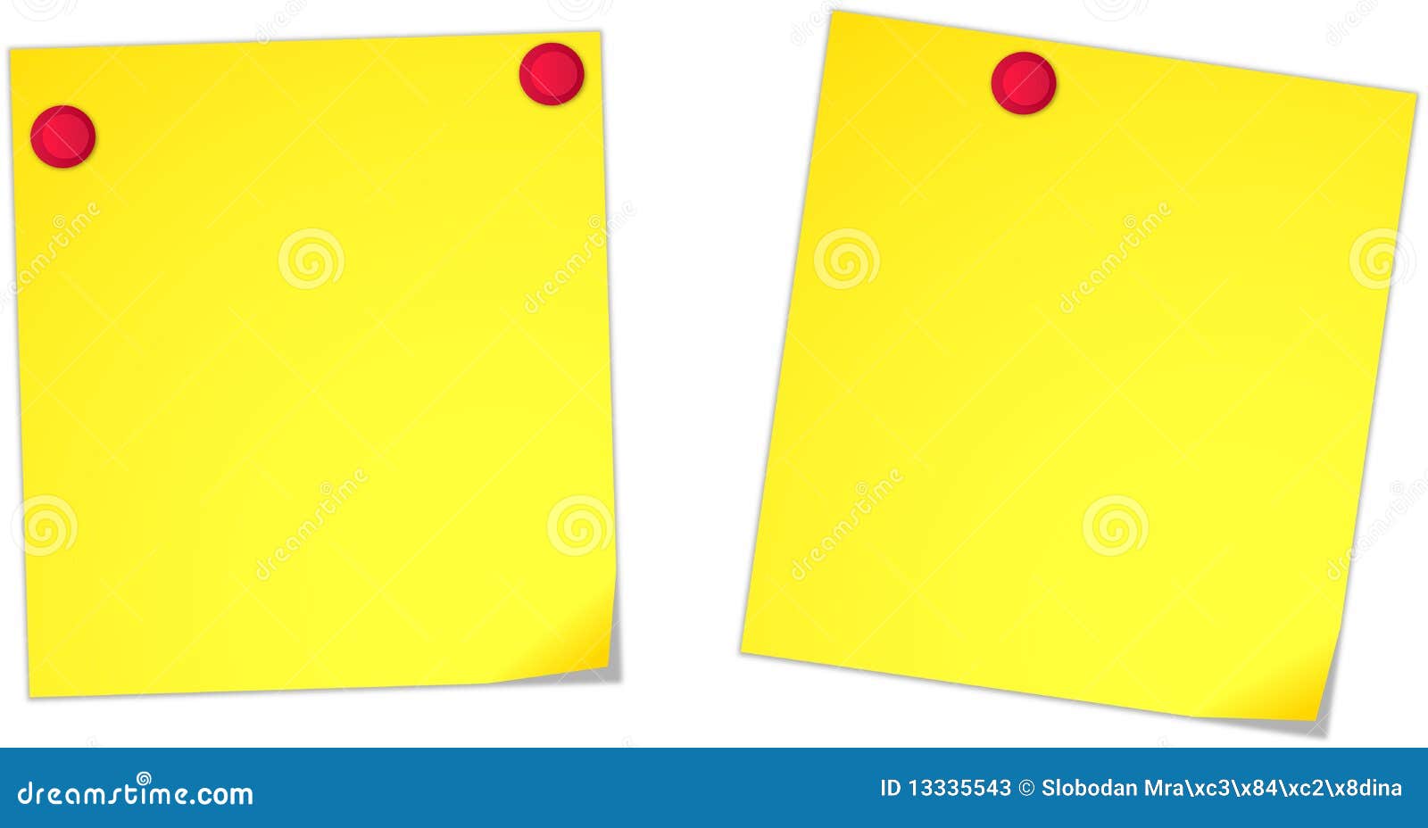 Notes de Pined illustration stock. Illustration du conception - 13335543