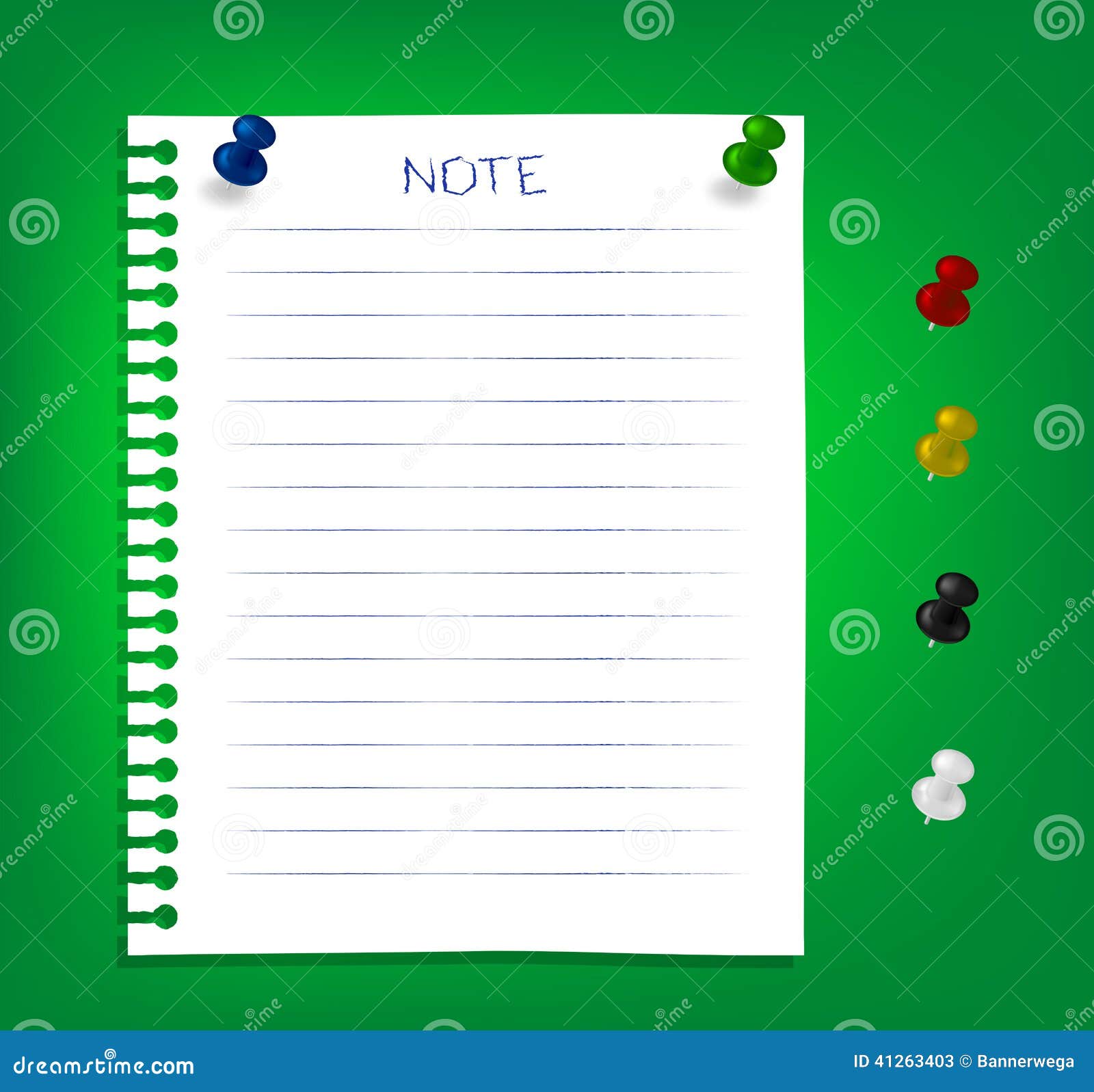 Notes de rappel illustration de vecteur. Illustration du document ...