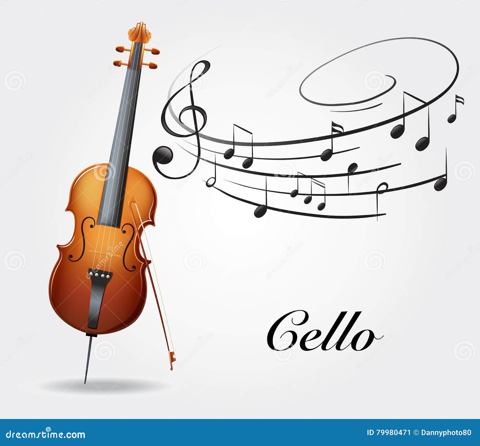 Notes De Violoncelle Et De Musique Illustration de Vecteur ...