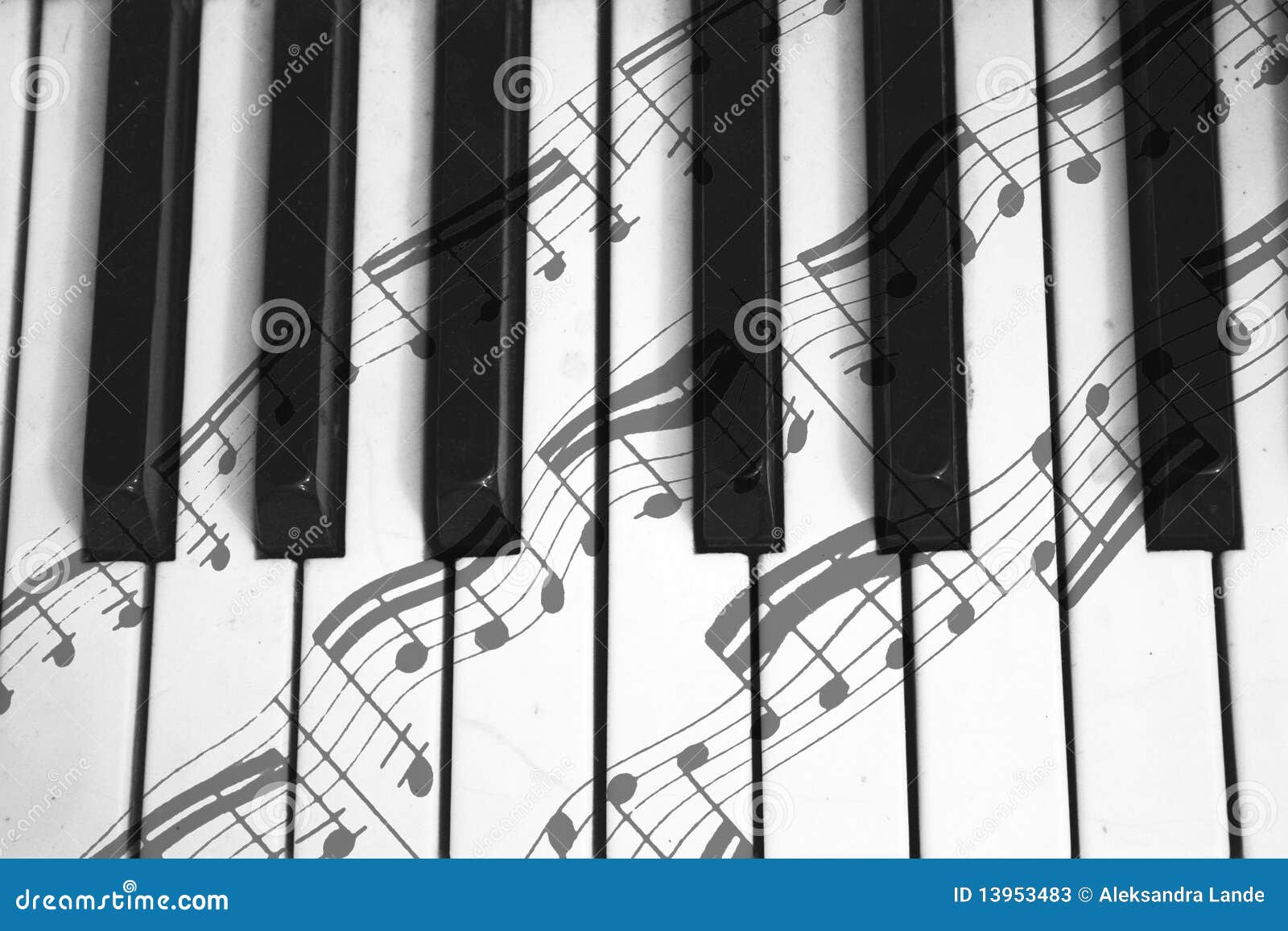 Notes of the Forte and Piano Stock Image - Image of bars, chords: 13953483