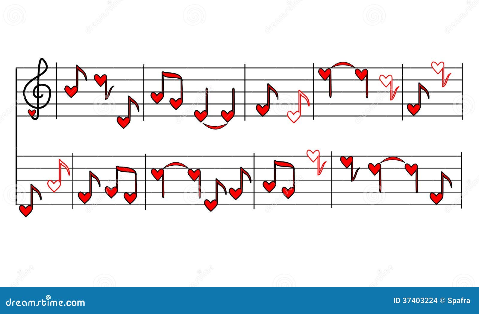 Notes hearts stock illustration. Illustration of note - 37403224