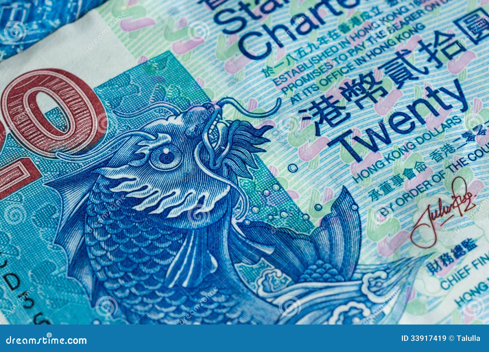 Notes of 20 Hong Kong Dollars Stock Image - Image of accepting, budget ...