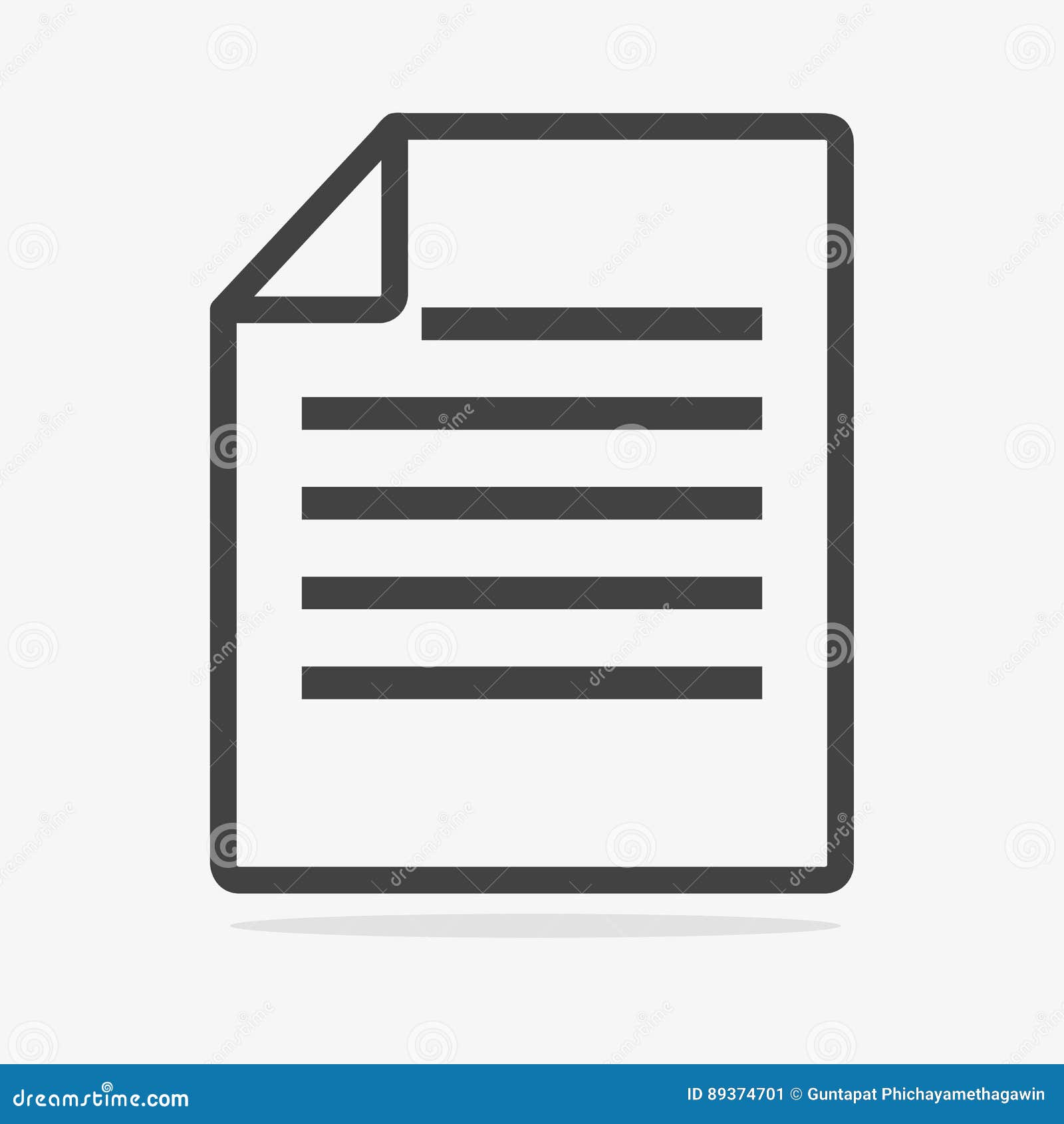 Notes Icon Isolated on Gray Background ,Flat Style. Stock Vector ...