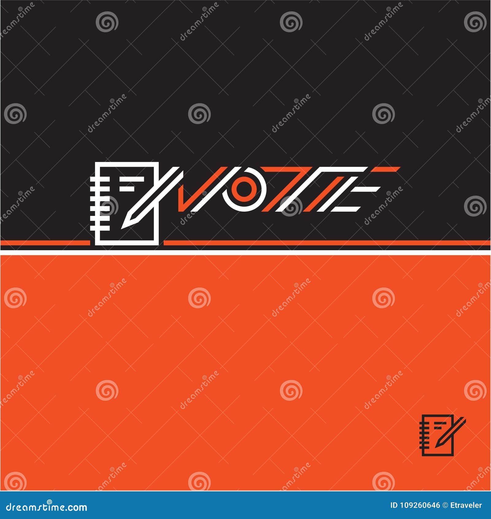 Notes icon, notebook cover stock vector. Illustration of memo - 109260646