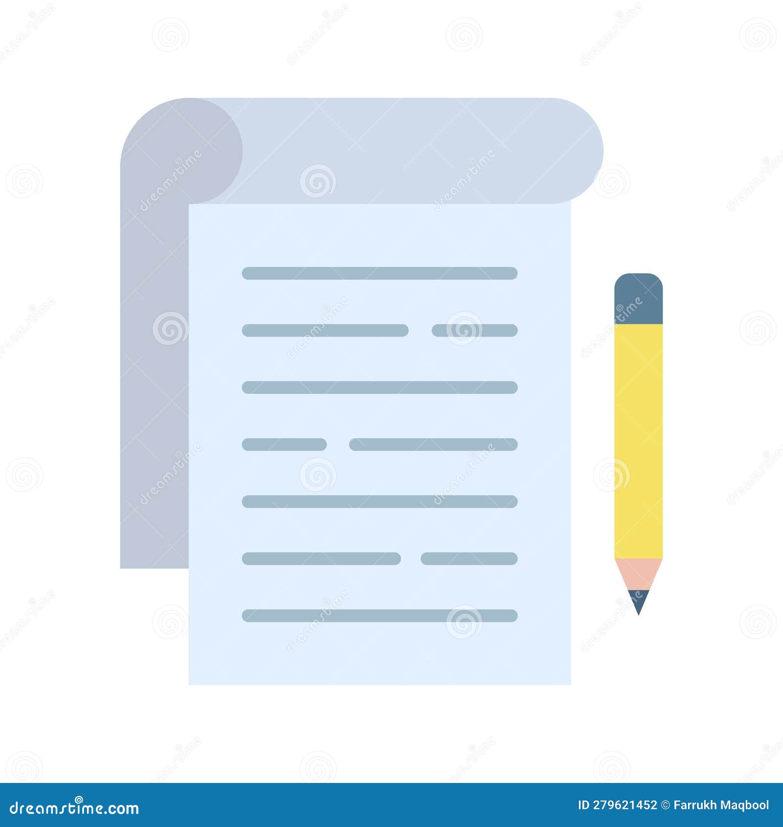 Notes icon vector image. stock vector. Illustration of line - 279621452