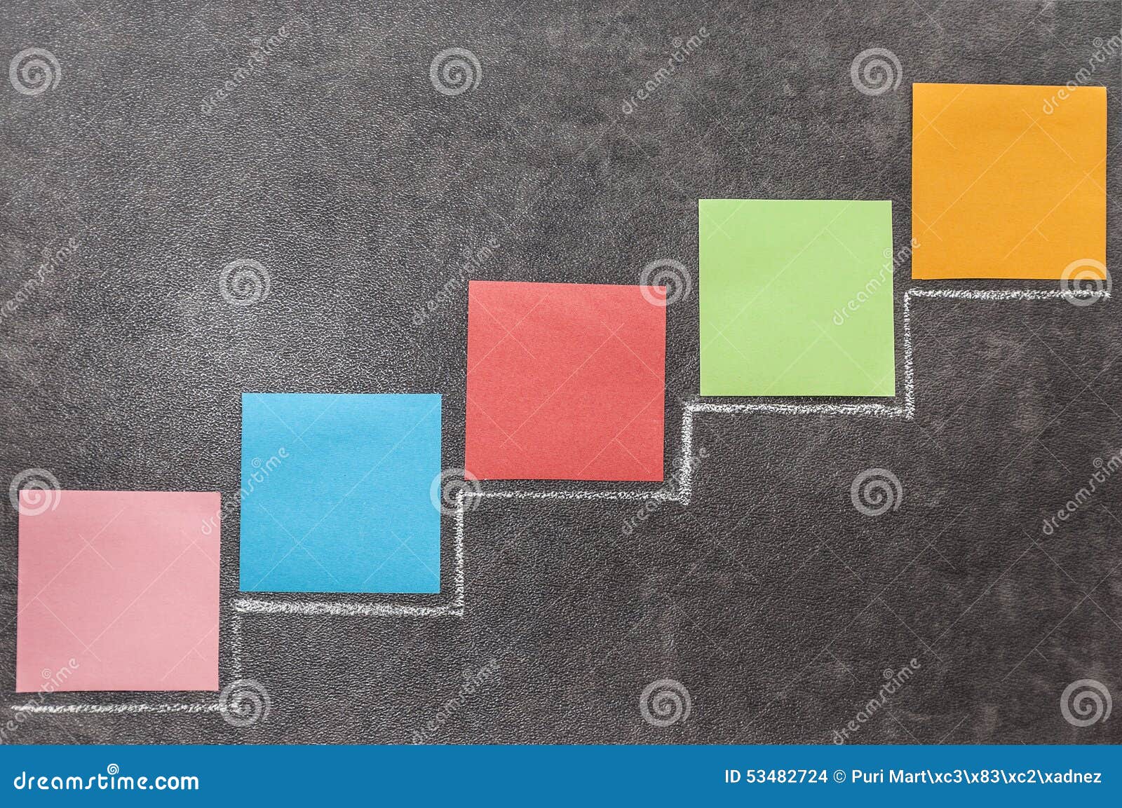 Notes ladder stock photo. Image of chalk, notes, adhesive - 53482724
