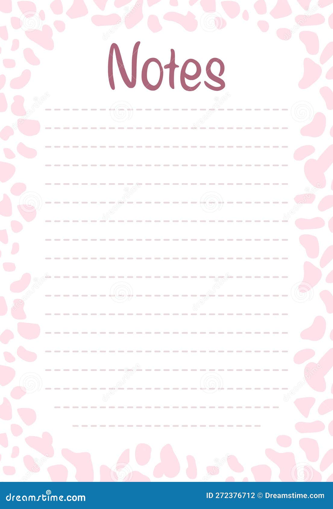 Notes List, daily Planner Decorated with Pale Pink Terrazzo Pattern and ...
