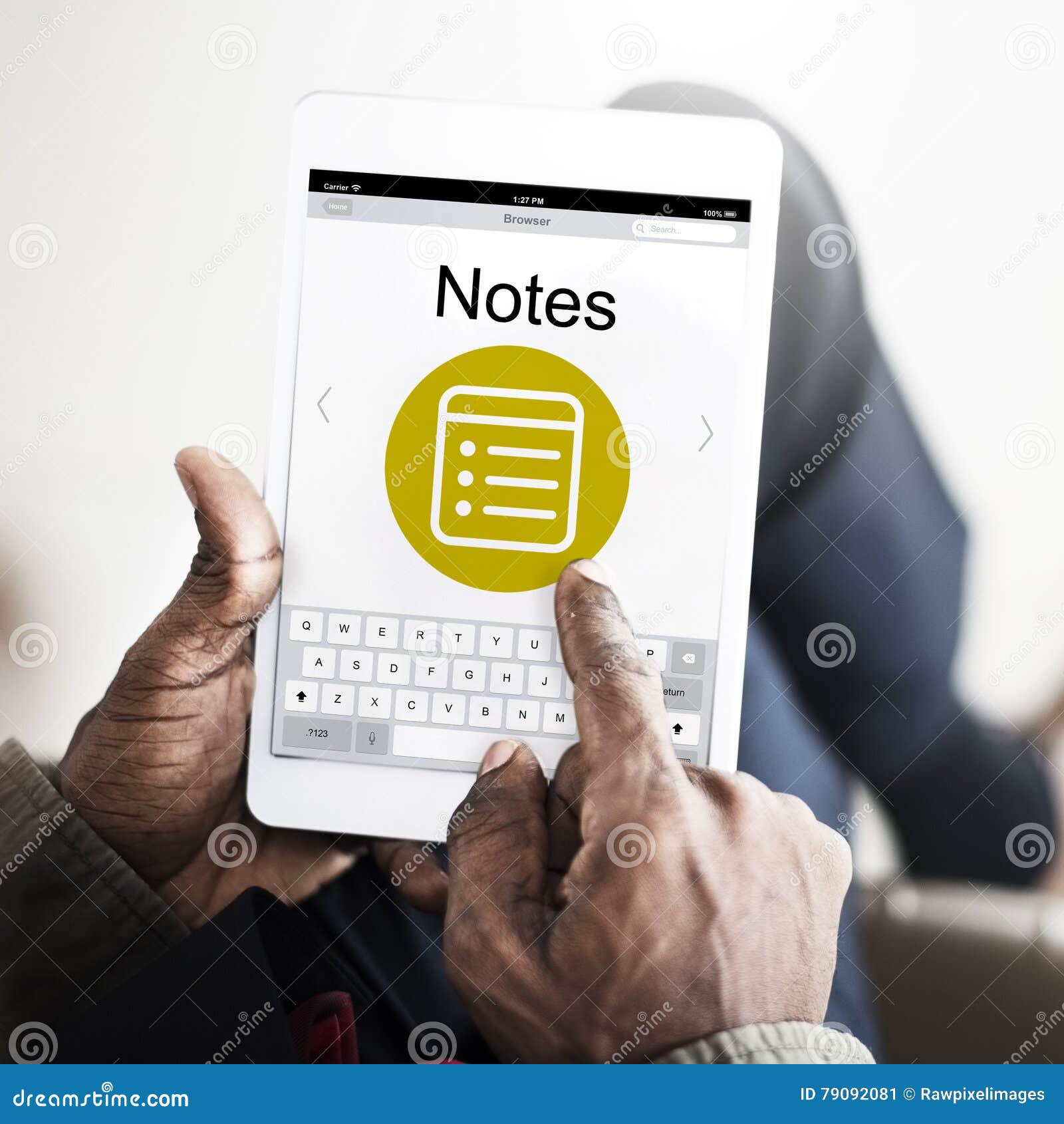 Notes Message Icon Webpage Concept Stock Image - Image of pictogram ...