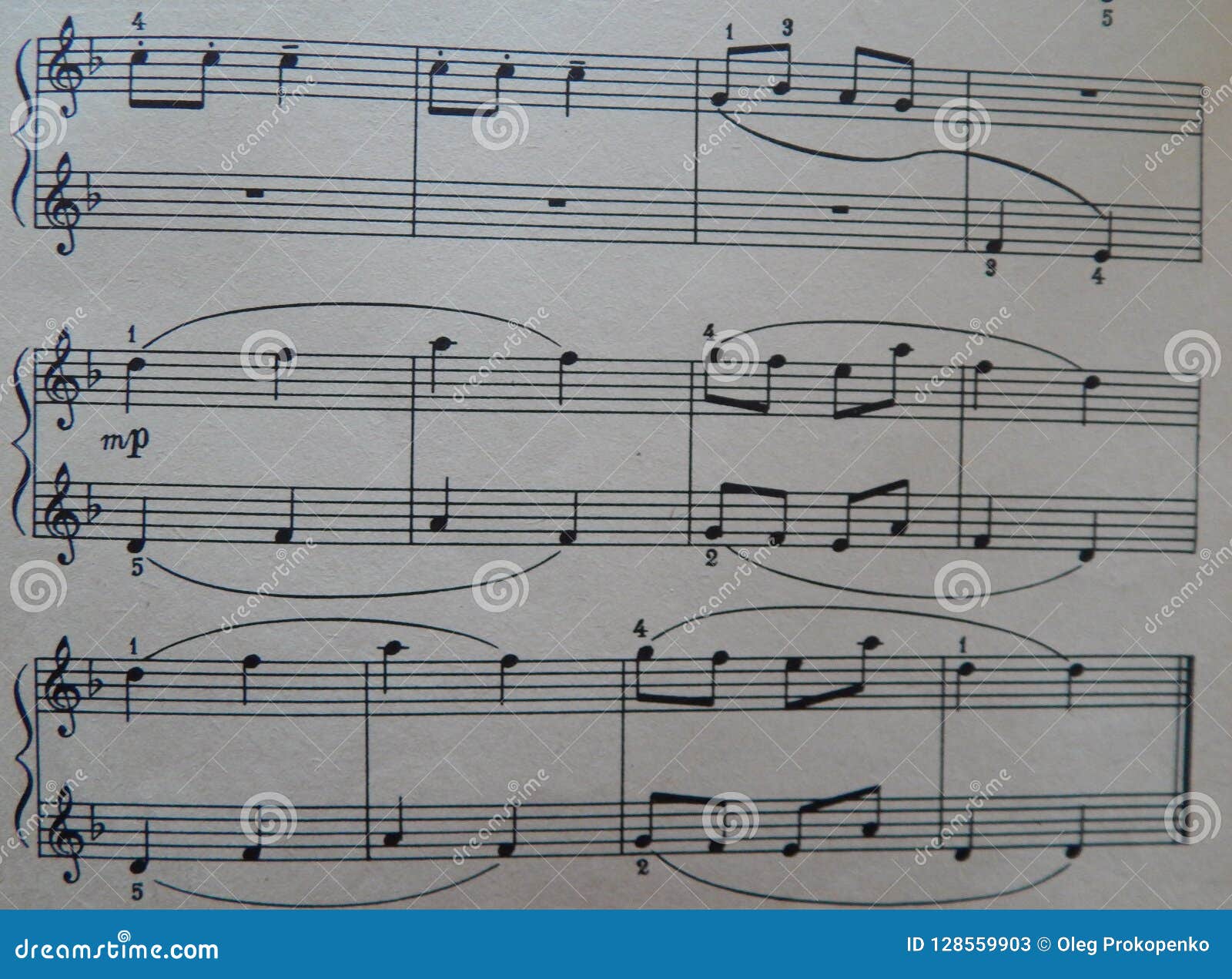 Notes for Music Lessons Solfeggio Stock Image - Image of home, melody ...