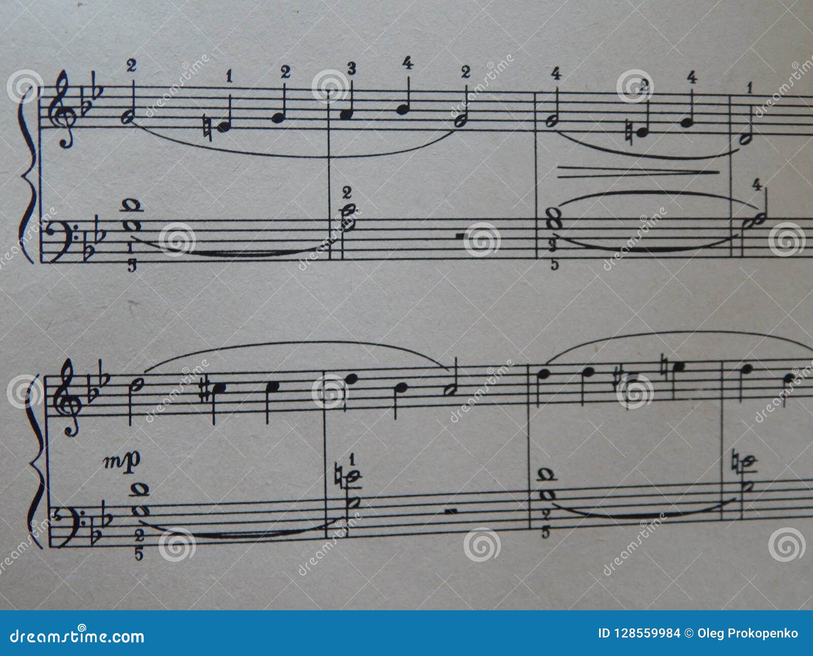 Notes for Music Lessons Solfeggio Stock Photo - Image of home ...