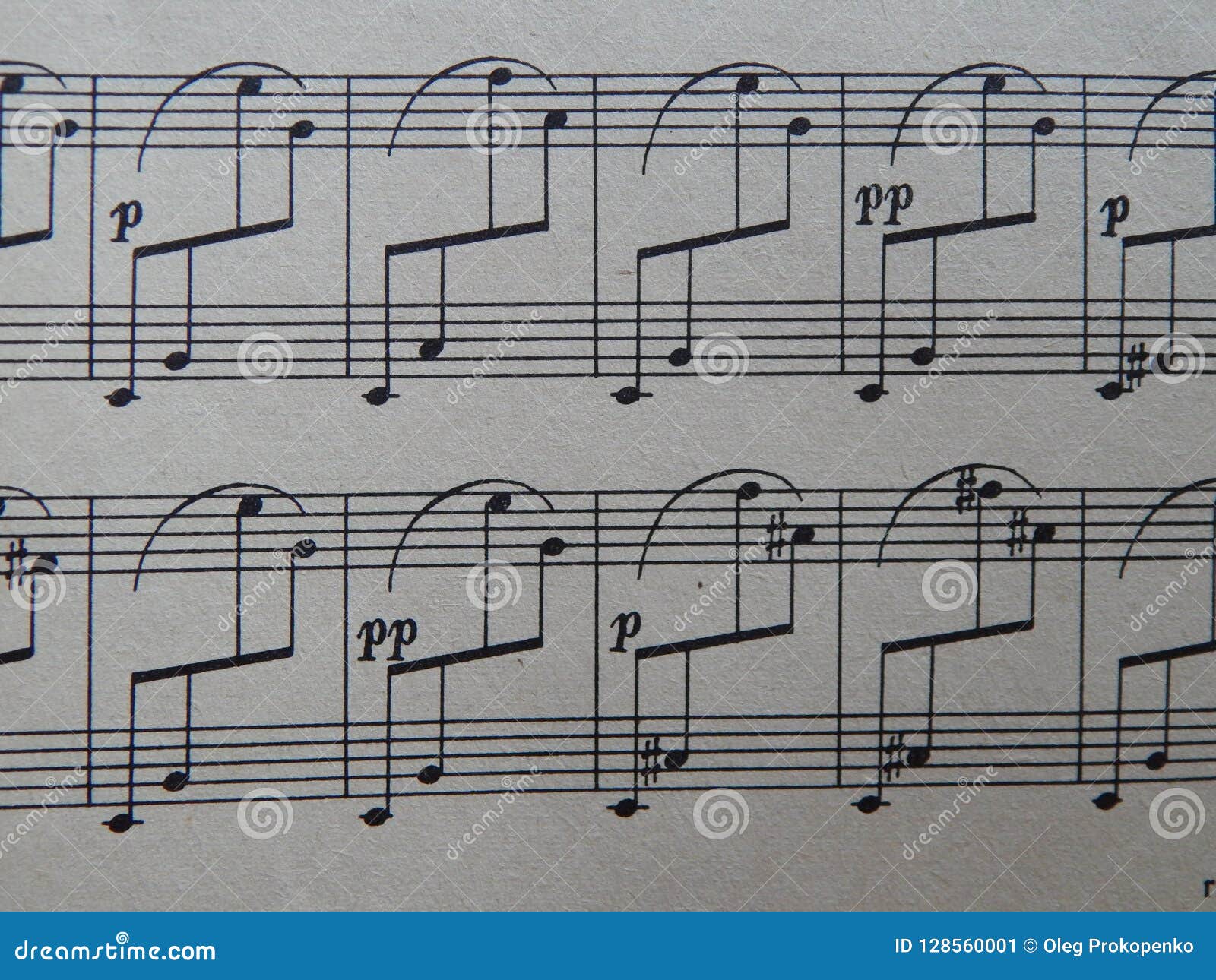 Notes for Music Lessons Solfeggio Stock Image - Image of education ...