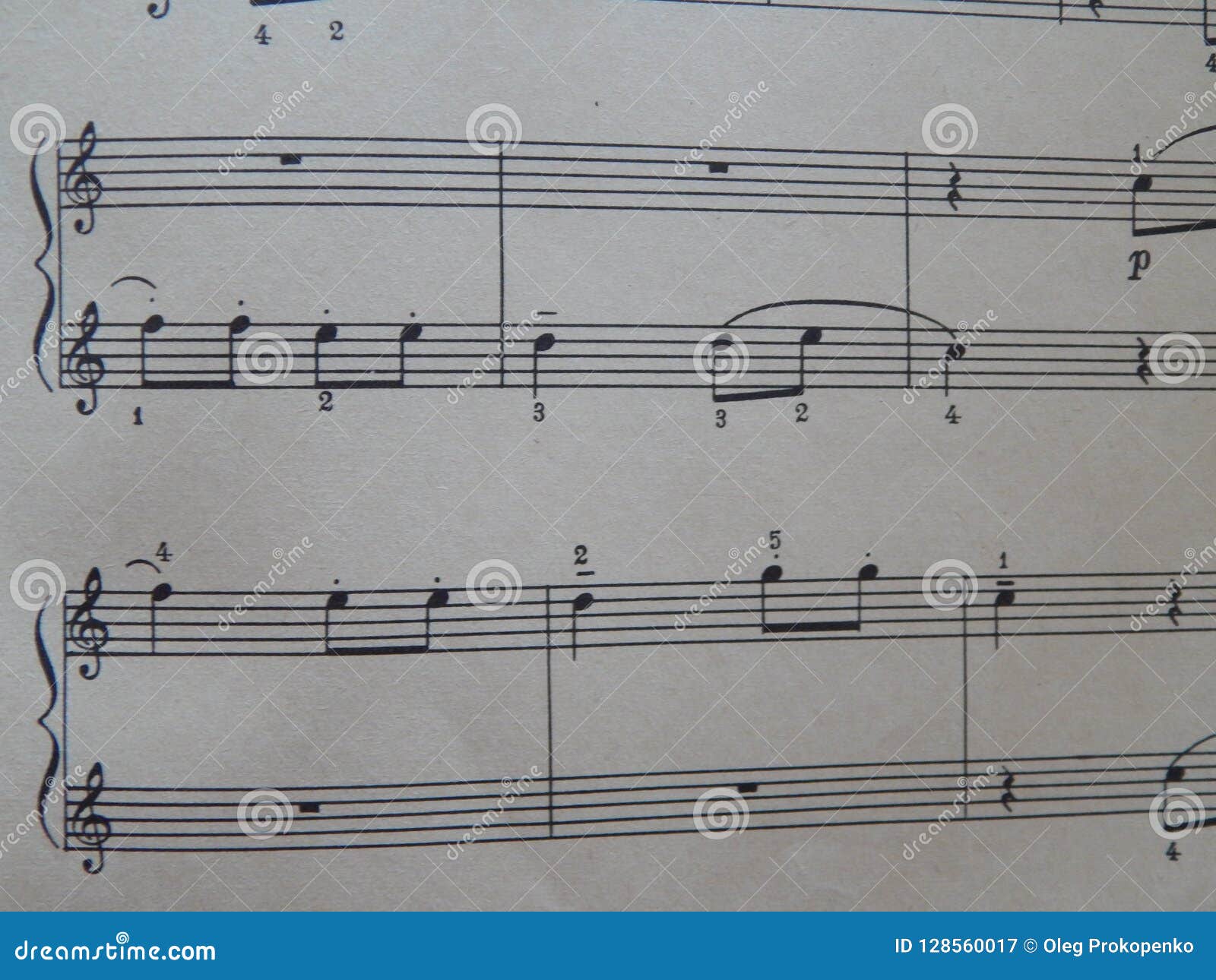 Notes for Music Lessons Solfeggio Stock Image - Image of player, home ...